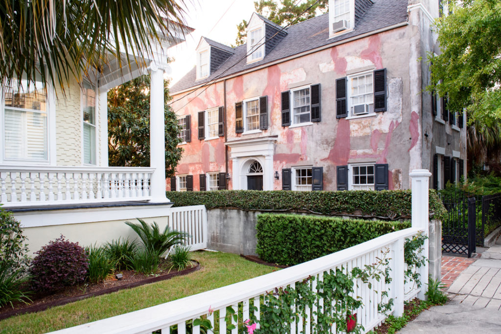 Pink Stucco House